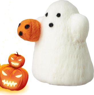 Generic Halloween Geist | Lustiger Filz Ornament mit | Weiße | für Zuhause Schreibtisch Tisch Innen Party Urlaub Männer Frauen