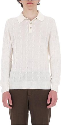Barba Homme, Pulls, Blanc, Taille: 2XL Polo-maglieria