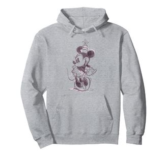 Disney Micky und seine Freunde, Minnie Maus, Skizzenportr&auml;t Pullover Hoodie