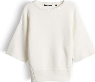 someday Kurzarmpullover Teoul Weite Passform, formstabil mit breitem Saum
