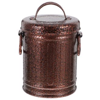 Holibanna Aschenbecher Aus Metall Mit Deckel Tragbarer Ascheneimer F&uuml;r Drau&szlig;en F&uuml;r Zigaretten Aschenbox F&uuml;r Zuhause B&uuml;ro Bar