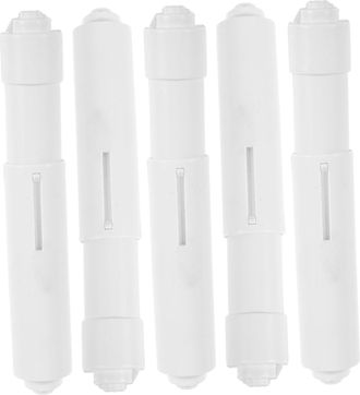 Angoily 5 Stück Teiliges Ersatz Toilettenpapierhalter Kunststoff Abs Federbelastete Klopapierhalter Stangen Robust und Vielseitig Passend für Badezimmer Toile