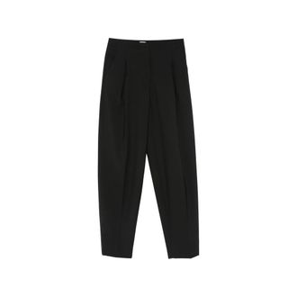Covert Pleated Straight-leg Trousers