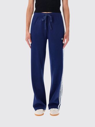 adidas Weit geschnittene Strick-Jogginghose von mit 3-Streifen-Logo