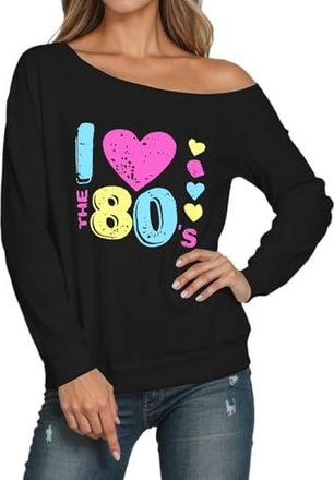 Generic 2026 Pull dautomne &agrave; Manches Longues sans Capuche pour Femme - sans Manches - &Eacute;paules d&eacute;nud&eacute;es - Haut d&eacute;contract&eacute; avec Motif imprim&eacute; pour Le Quotidien