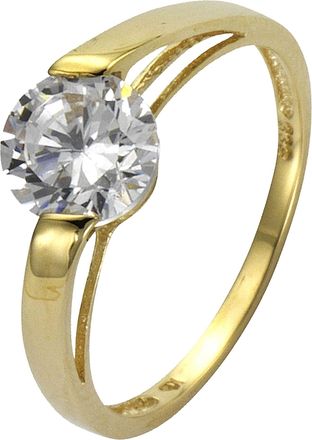 Fascination by Ellen K Ring Gold 333 mit Zirkonia wei&szlig; 8mm
