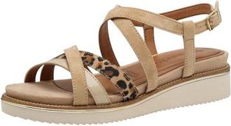 Tamaris Sandales confortables pour femme, Tan Comb, 36 EU