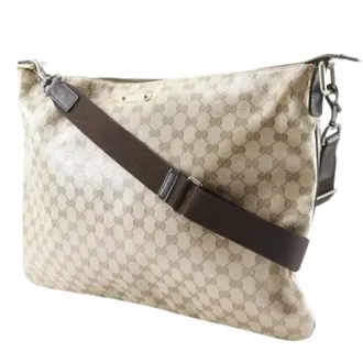 Gucci Sac &agrave; bandouli&egrave;re Pre-owned GG Crystal - Homme - Pre-owned - Beige - Taille: ONE Size
