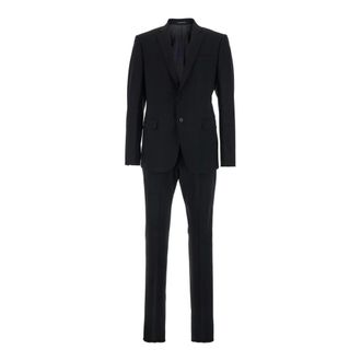 Emporio Armani Homme, Costumes, Noir, Taille: 2XL Giacca Monopetto Slim + Pantalone Super Slim