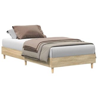 vidaXL Giroletto Senza Materasso Rovere Sonoma 90x190 Cm In Truciolato Vidaxl