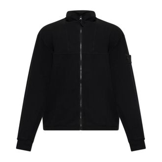Stone Island Sweatshirt mit Logo-Patch - - Sweatshirts & Hoodies - Herren - Schwarzk - L