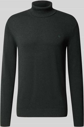 Christian Berg Regular Fit Strickpullover aus Baumwoll-Woll-Mix mit Rollkragen