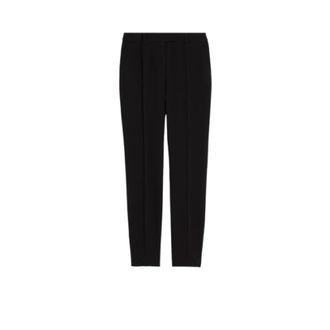 Max Mara Femme, Pantalons, Noir, Taille: 38 FR Pantalon Noir Jambe Droite