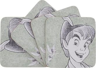 Enesco Disney Home Pixie Dust (Peter Pan Coaster Set of 4)