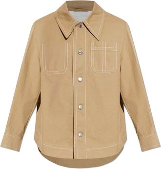 Ami Homme, Vestes, Brun, Taille: M Veste en jean avec poches