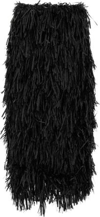 Co Femme, Jupes, Noir, Taille: 34 FR Jupe midi &agrave; franges