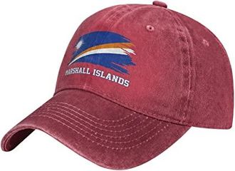 Generic Baseball Casquette Planethall Islands Drapeau Denim Anti-Soleil Pare-Soleil Casquette Vintage Chapeau pour Festivals Entra&icirc;nements Sports