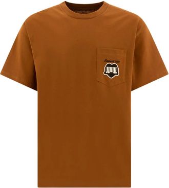 Carhartt Work in Progress T-Shirt mit Brusttasche - Braun