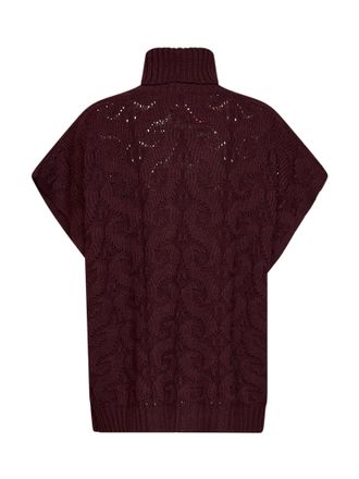 Etro Womens Turtleneck Sweater Purple Wool