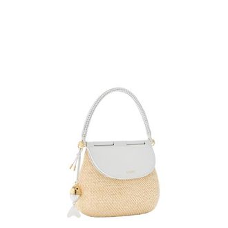 Loewe Sac Pescador moyen en raphia et cuir de veau