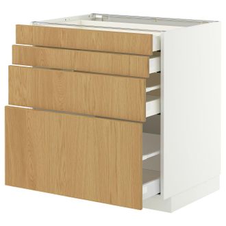 IKEA METOD / MAXIMERA Unterschr., 4 Fronten/4 Schubladen