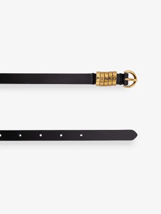 Pinko Womens Leather Belt Black