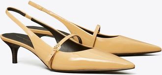 Tory Burch Damen Double T Buckle Mary Jane Slingback