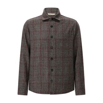 Maurizio Baldassari Kariertes Overshirt aus Schurwolle