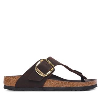 Birkenstock Zehentrenner Birkenstock Gizeh Big Buckle 1033002 Dunkelbraun
