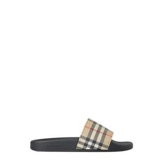 Burberry Vintage Check Pantoletten - - Shoes - Damen - Beige - 35 EU