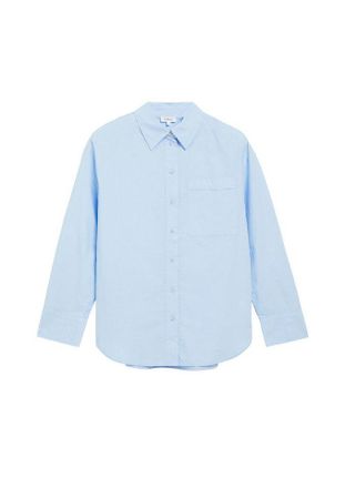 s.Oliver Langarmbluse Bluse Poplin-Bluse mit Brusttasche