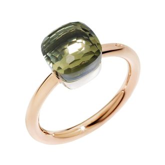 POMELLATO Femme, Accessoires, Vert, Taille: 52 MM Bague en or rose et or blanc