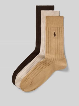 Ralph Lauren Socken aus Baumwoll-Mix im 3er-Pack