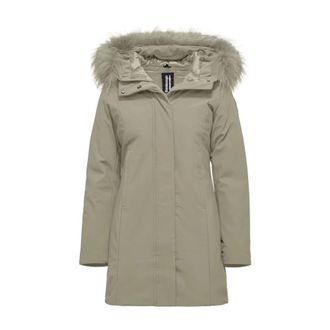 Bomboogie Parka longue en softshell - Femme - Manteaux - Beige - Taille: 42 FR