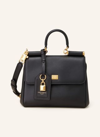 Dolce & Gabbana Handtasche My Sicily Plong&eacute; schwarz
