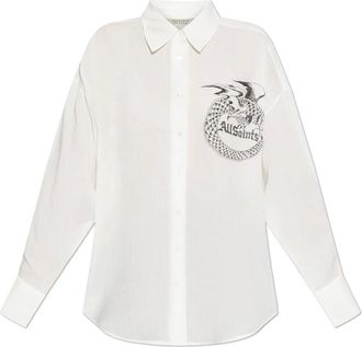 AllSaints Femme, Blouses et Chemises, Blanc, Taille: 38 FR Chemise Sparrow