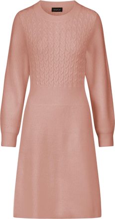 Apart Fashion APART Strickkleid mit Zopfmuster, Mauve, 40