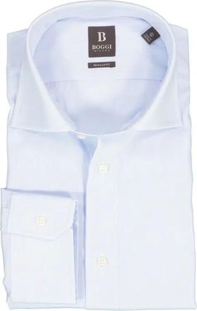 Boggi Milano Herren Hemd blau gestreift