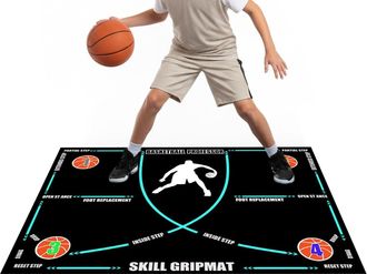Generico Basketball-Trainingsmatte - Rutschfester, Dribbling-&Uuml;bungsplatte | f&uuml;r Training zu Hause, Fitnessstudio, Wohnzimmer, Schlafzimmer, Jugendliche, Sportl