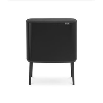 Brabantia 315824 Bo Touch Bin, 36 L Abfalleimer, Edelstahl, Schwarz, 54 x 31.5 x 68 cm