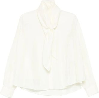 Carven blouse en soie - Blanc