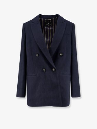 Etro Double-breasted stretch wool blazer - ETRO - gender_Woman