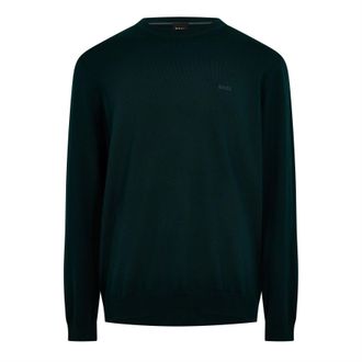 HUGO BOSS Sweatshirt f&uuml;r Herren, Rundhalsausschnitt, Regul&auml;r, Lang&auml;rmlig (Dunkelgr&uuml;n)