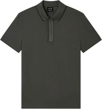 A|X Armani Exchange Polo-Shirt mit Kontrastkragen - - Tops - Herren - Grau - M