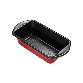 Prestige New Disney Bake with Mickey Mouse 9-Zoll-Kastenform - Antihaft-Kastenformen zum Backen 23 cm x 13 cm, Karbonstahl-Backgeschirr, Rot & Schwarz
