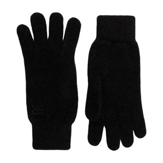 Ermanno Scervino Femme, Accessoires, Noir, Taille: L Gants en maille