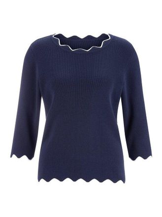 Witt Strickpullover Pullover 3/4-Arm Milanorib