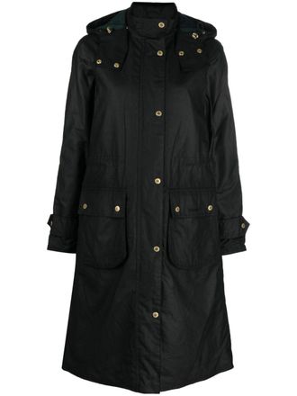 Barbour imperméable à coupe mi-longue - Noir