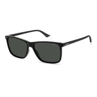 Polaroid Schwarz/Grau Polarisierte Sonnenbrille - - Accessories - Herren - Schwarzk - 58 MM