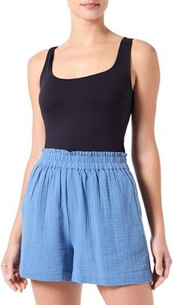 Vila Vila Short Nia Hw Noos, Bleu Coronet, 36 Femme